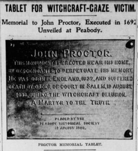 John Proctor House in Peabody, Massachusetts - History of Massachusetts ...
