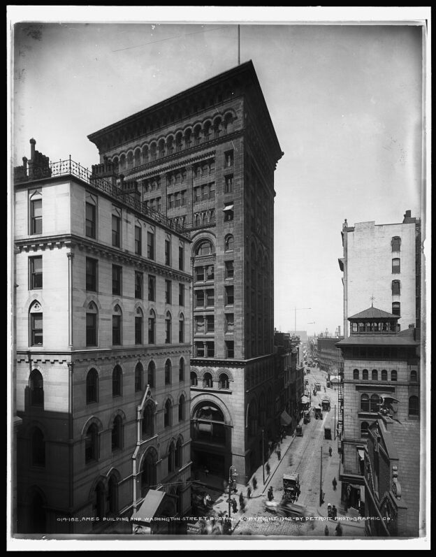Boston's First Skyscraper: Ames Building - History of Massachusetts Blog