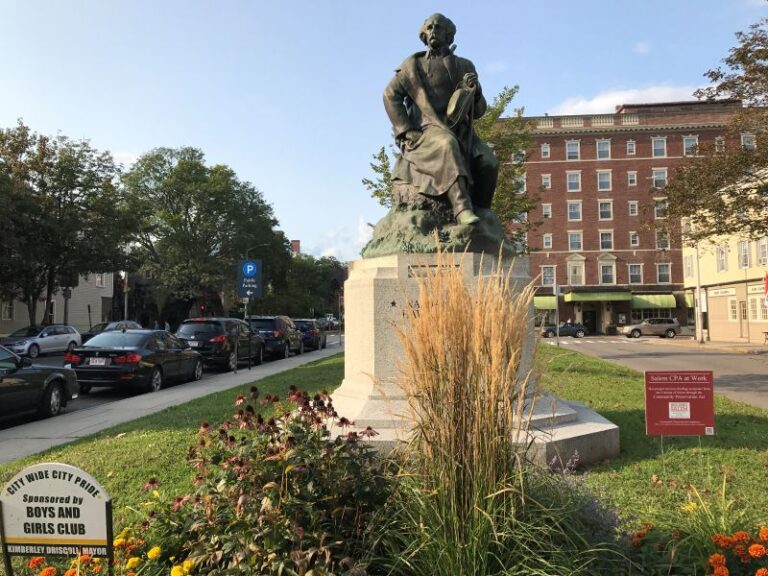 Nathaniel Hawthorne Statue in Salem, Massachusetts - History of ...